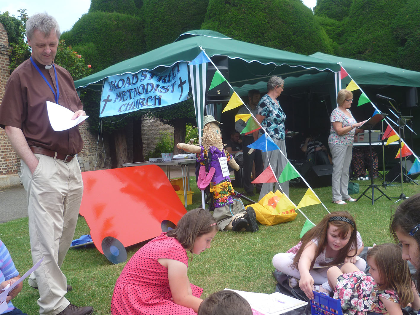 Outdoor church celebration - The Voice