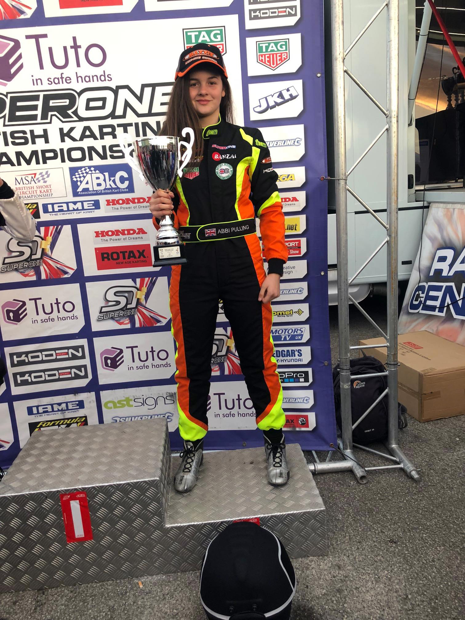 Race ace Abbi makes history with back-to-back Super One British Karting ...